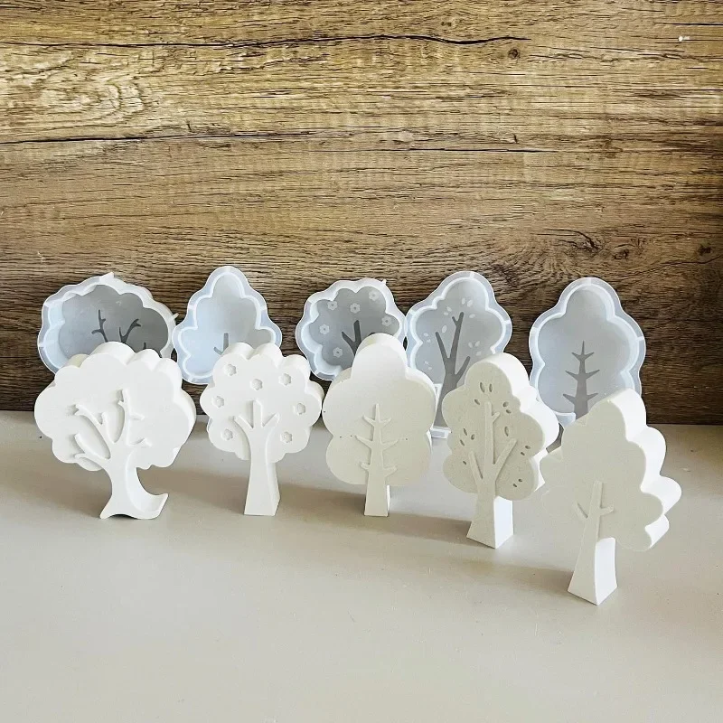 Muti-styles-Tree-Silicone-Molds-Simple-Tree-Candle-Mold-Forest-Trees ...