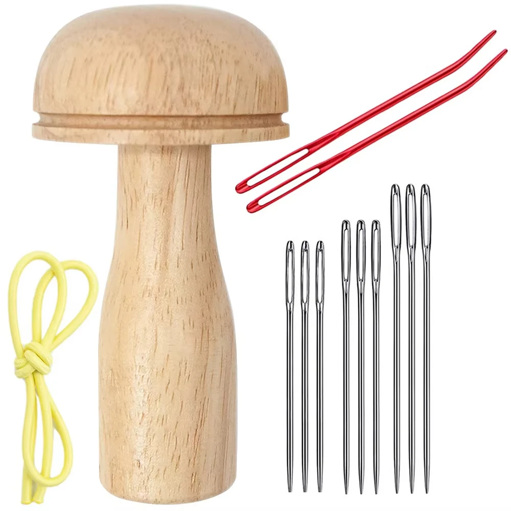 Herramienta de costura de huevos para zurcir de madera, reparación para ...