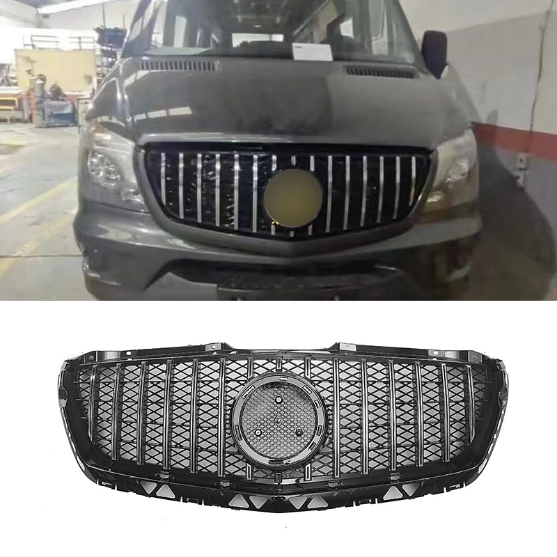 Front-Grille-Grill-Upgrade-Diamond-Style-For-Mercedes-Benz-Sprinter ...