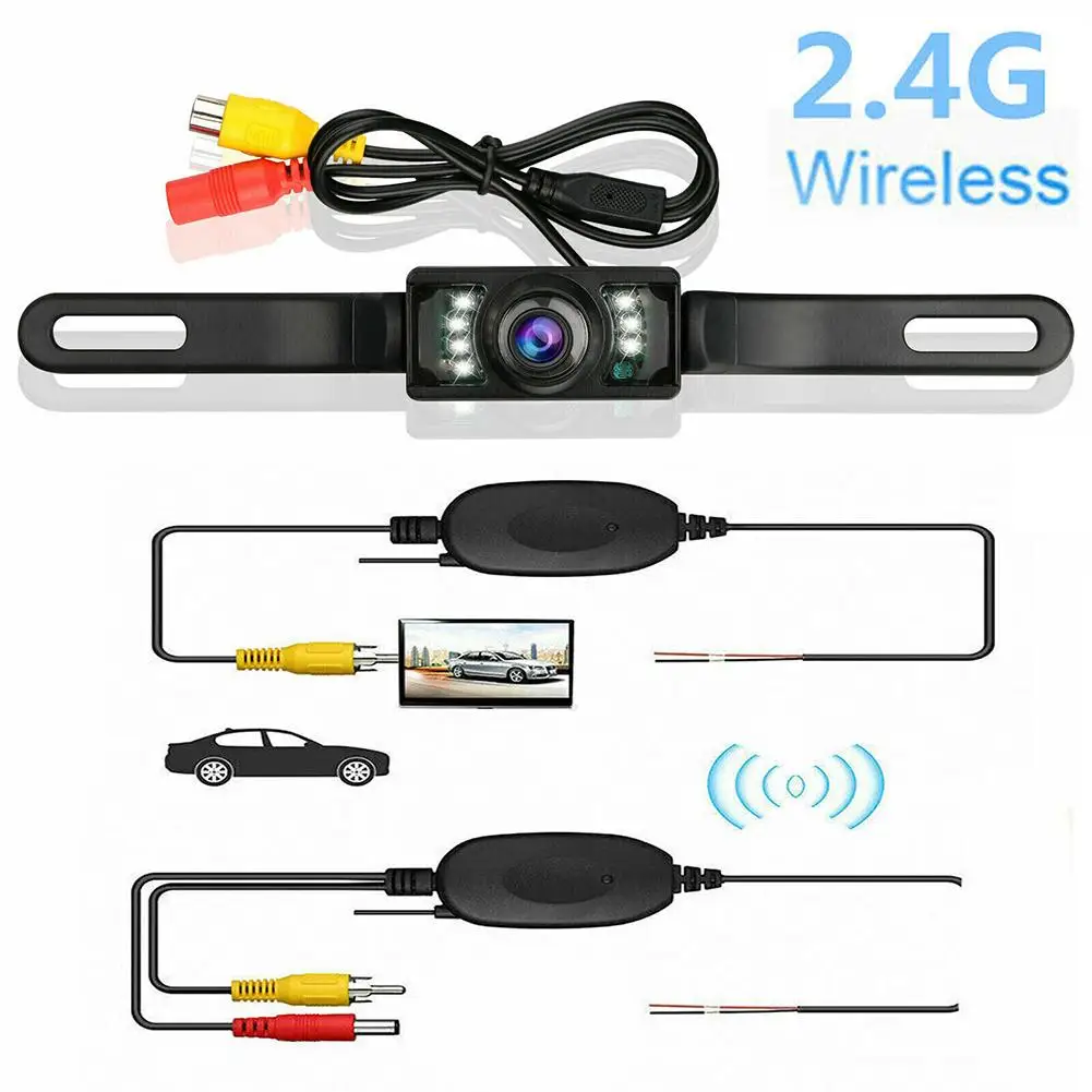 Car-Parking-Rear-Camera-Wireless-Video-Transmitter-Receiver-Kit-Night ...