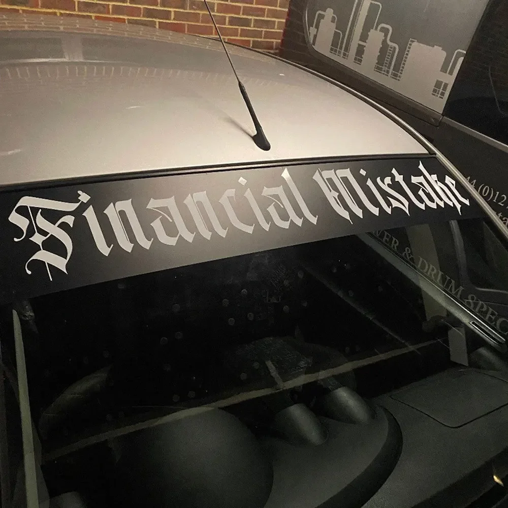 Text-Financial-Mistake-for-Car-Sticker-Decoration-Windscreen-Banner-JDM ...