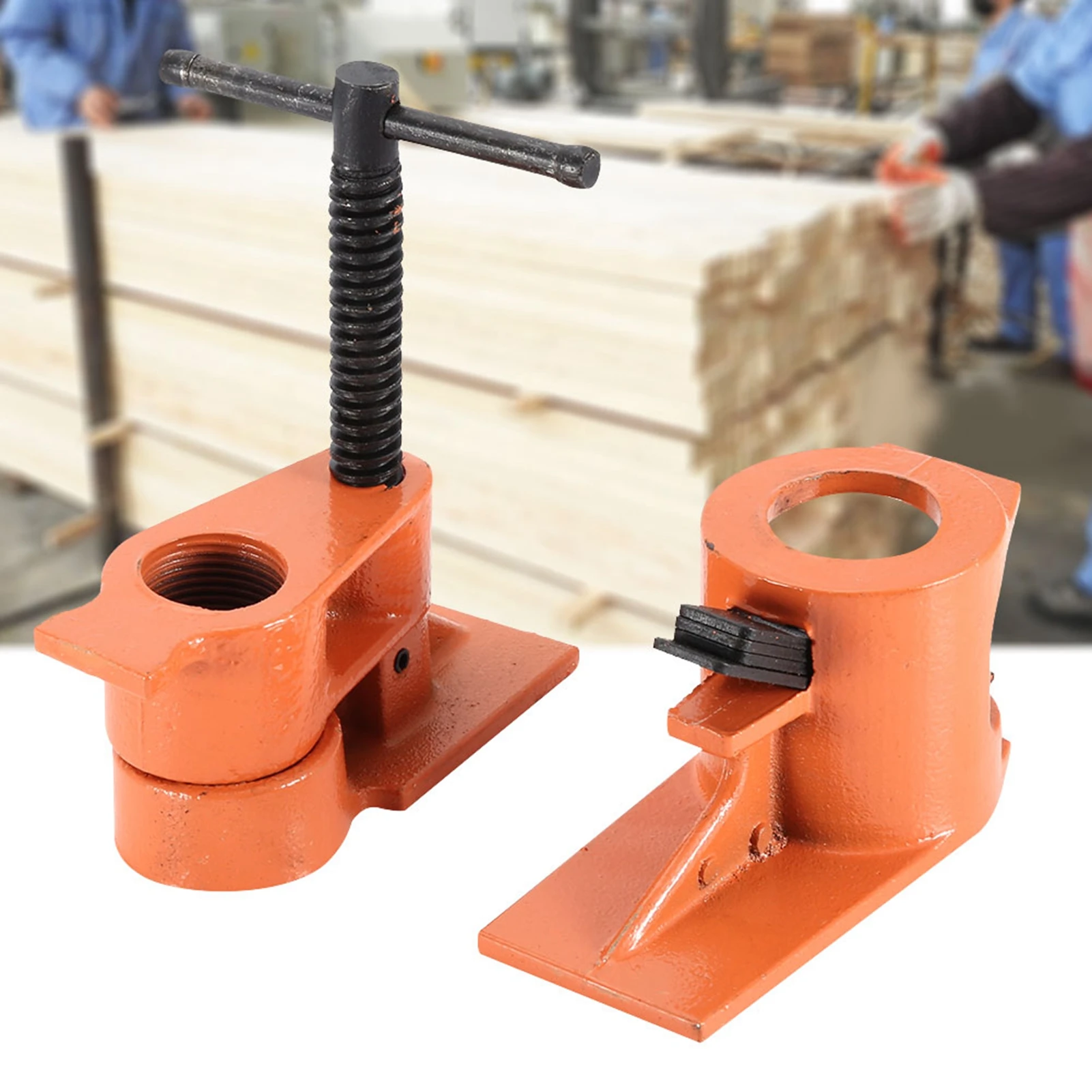Pipe-Clamp-Jaws-Vise-Clamp-Woodworking-jig-Heavy-Duty-1-inch-Pipe-Clamp ...
