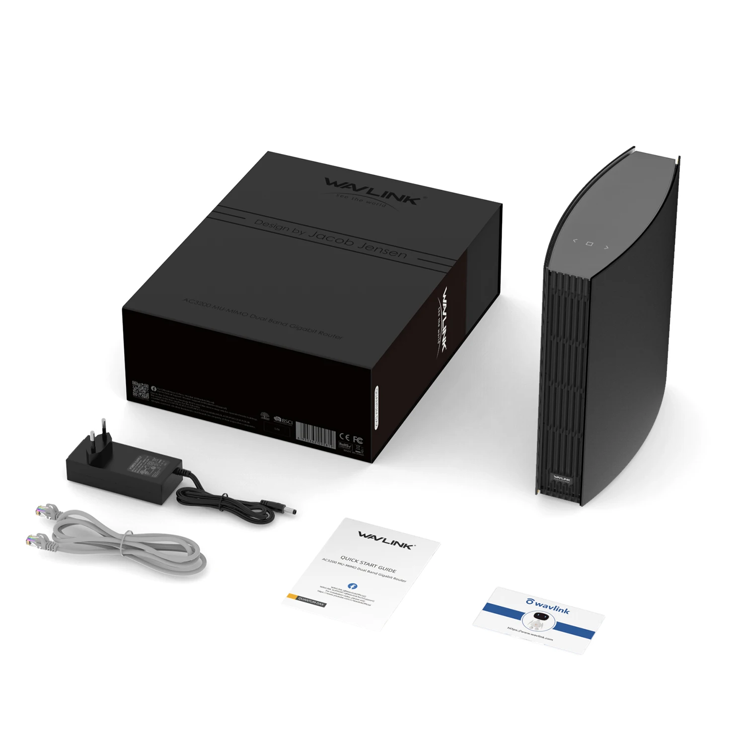 Wavlink AC 3200 Smart WiFi Router-Dual Band Long Range MU-MIMO Gigabit ...
