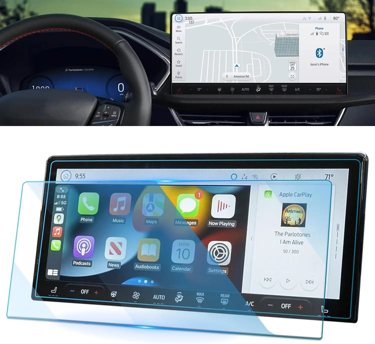For-2024-2023-Ford-Escape-12-3INCH-LCD-Touch-Screen-Navigation-GPS ...