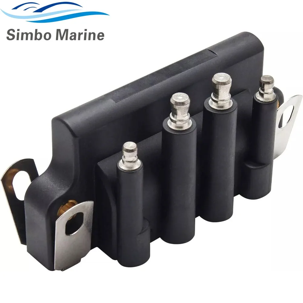 Dual Plug Wire Ignition Coil Fit For Johnson Evinrude 583740 0583740 ...