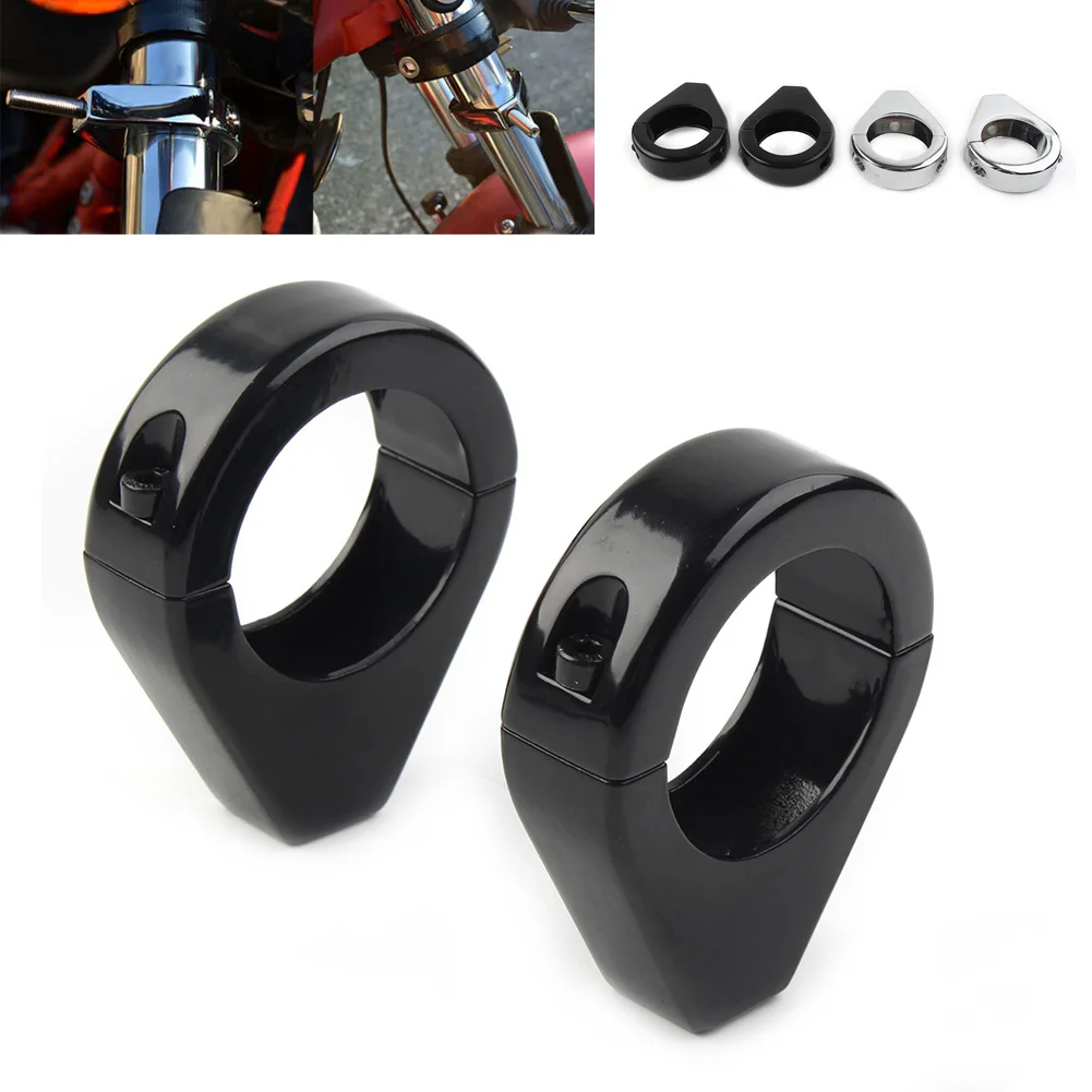 2-St-ck-Motorrad-Gabel-klemme-Blinker-Licht-klemmen-Halterung-f-r ...