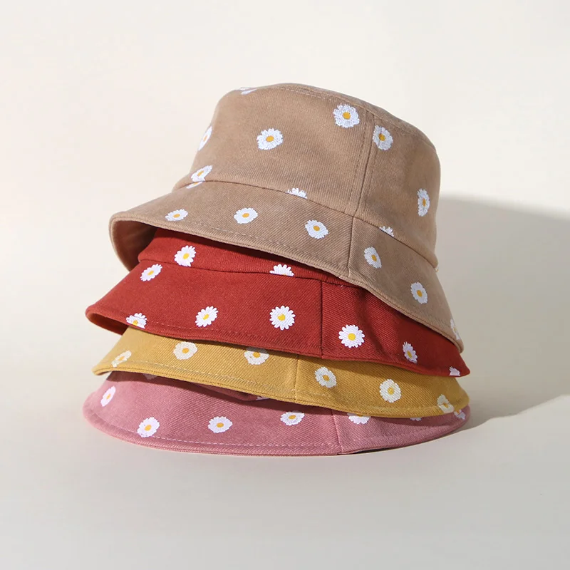 Flower Print Kids Bucket Cap Princess Children Fisherman Hat Casual ...