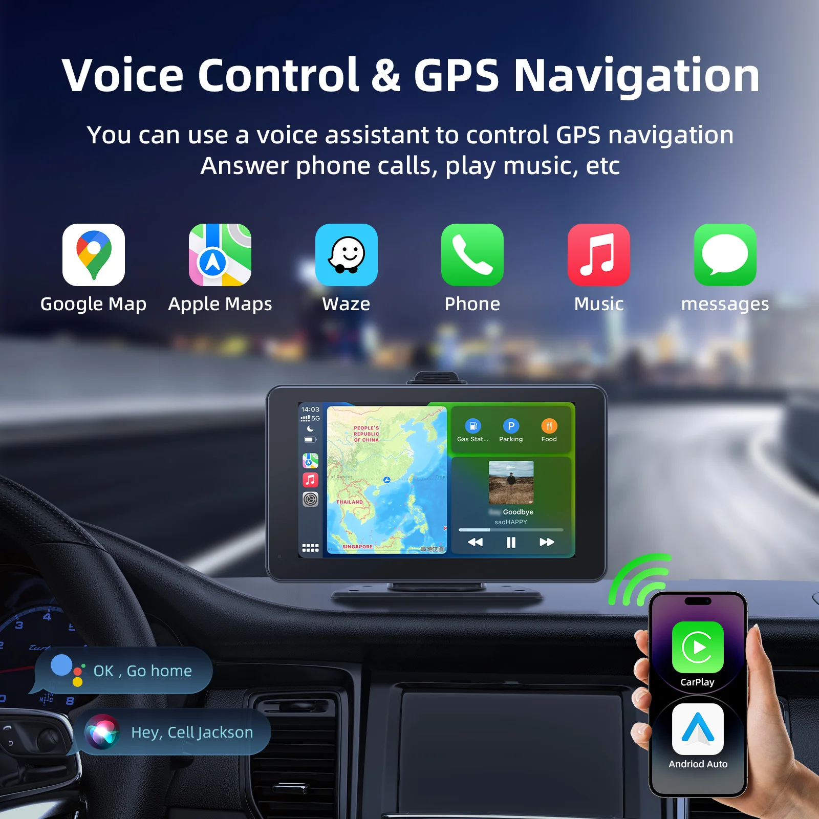 7inch-Dual-Lens-Wireless-Car-Play-Screen-Android-Auto-Car-Play-Monitor ...