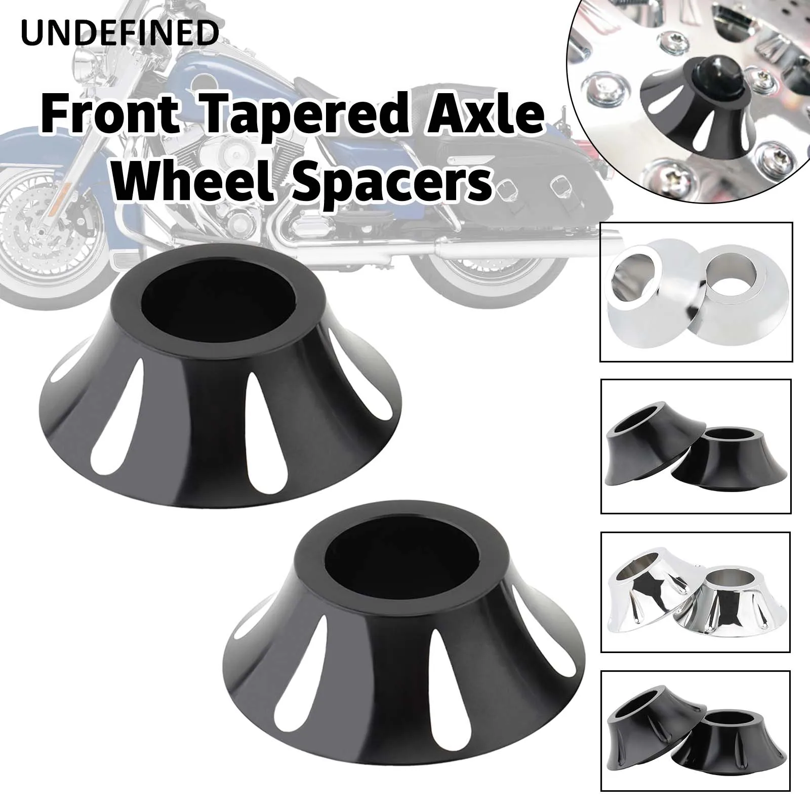 Motorcycle-25mm-Front-Tapered-Axle-Wheel-Spacers-For-Harley-Electra ...