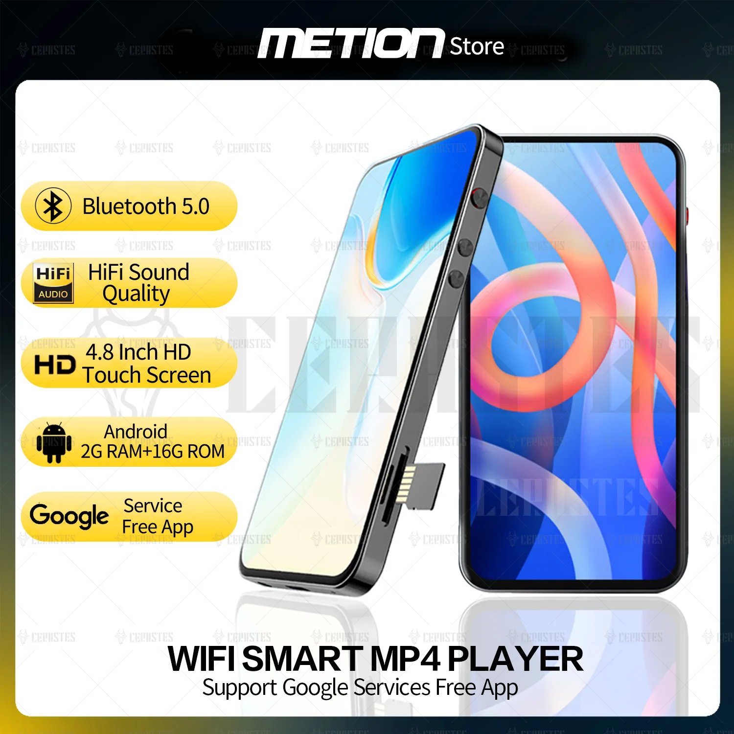 4-8-Full-Touch-Screen-MP5WIFI-MP3-MP4-Player-Bluetooth5-0-Android-Smart ...