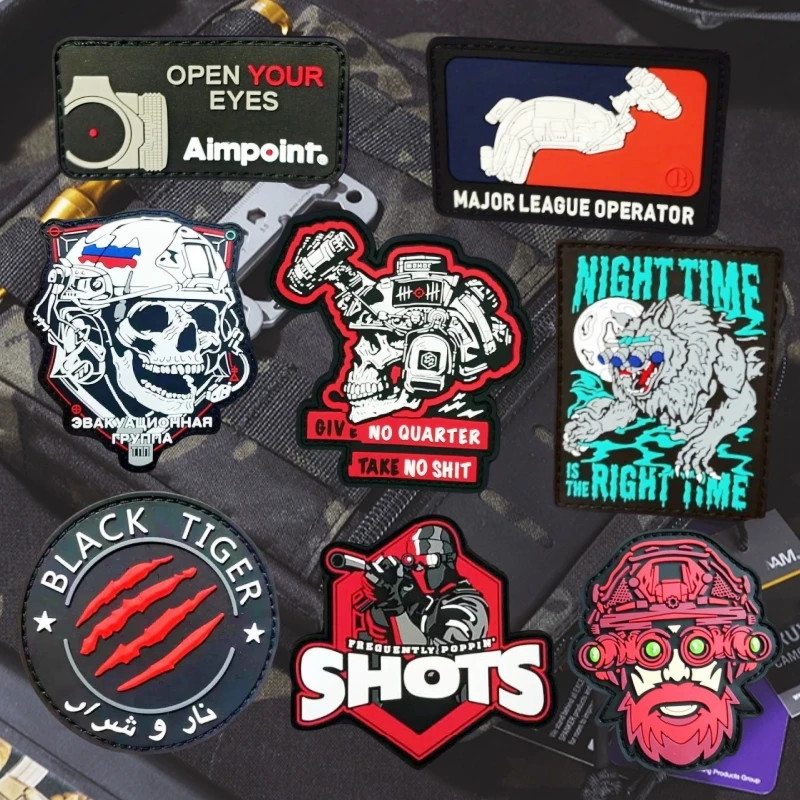 3D-PVC-Shots-Shooting-Soldier-Patch-Big-Beard-Tactical-Helmet-Patch ...