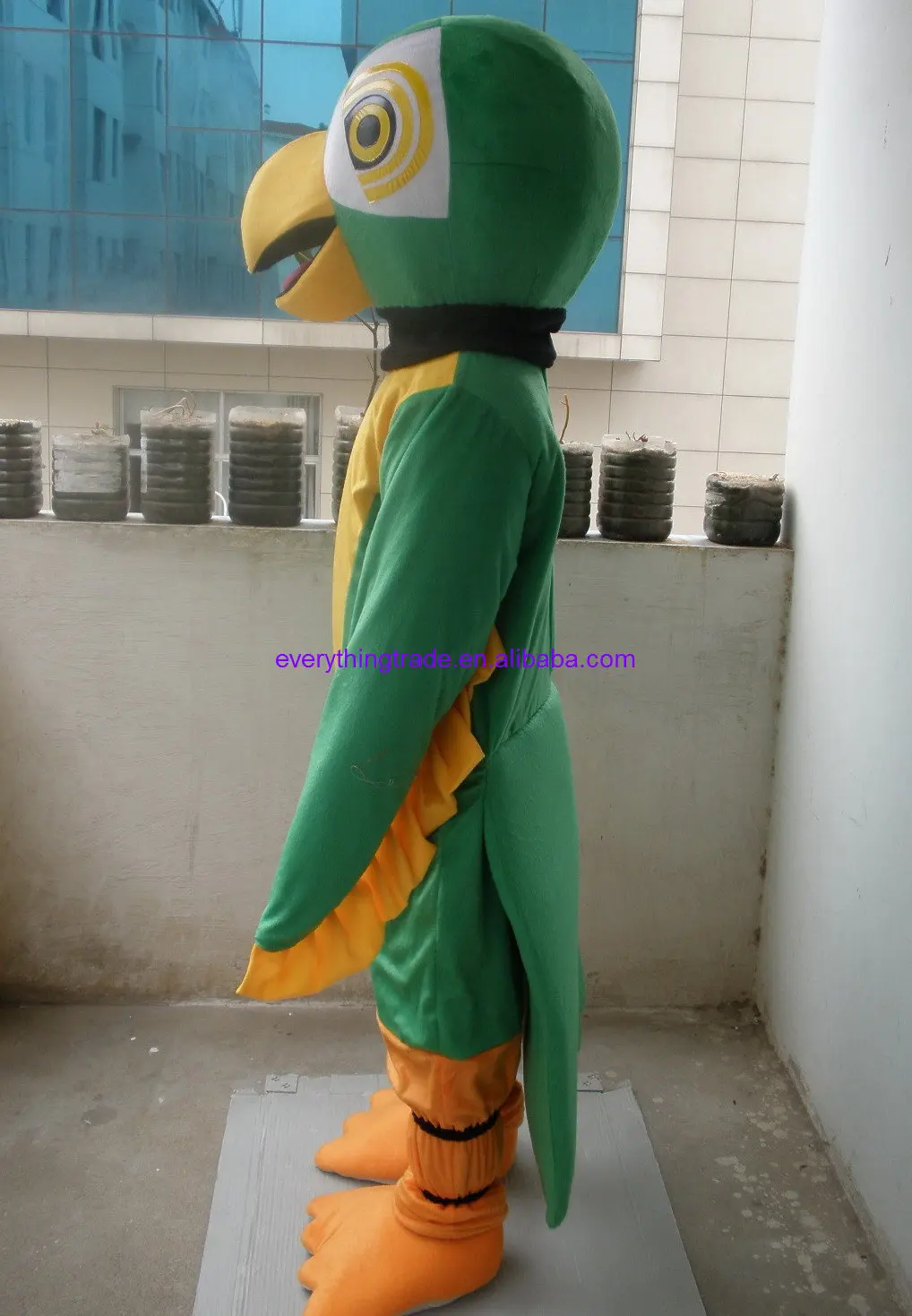 New-Adult-Character-Halloween-Green-Parrot-Mascot-Costume-Halloween ...