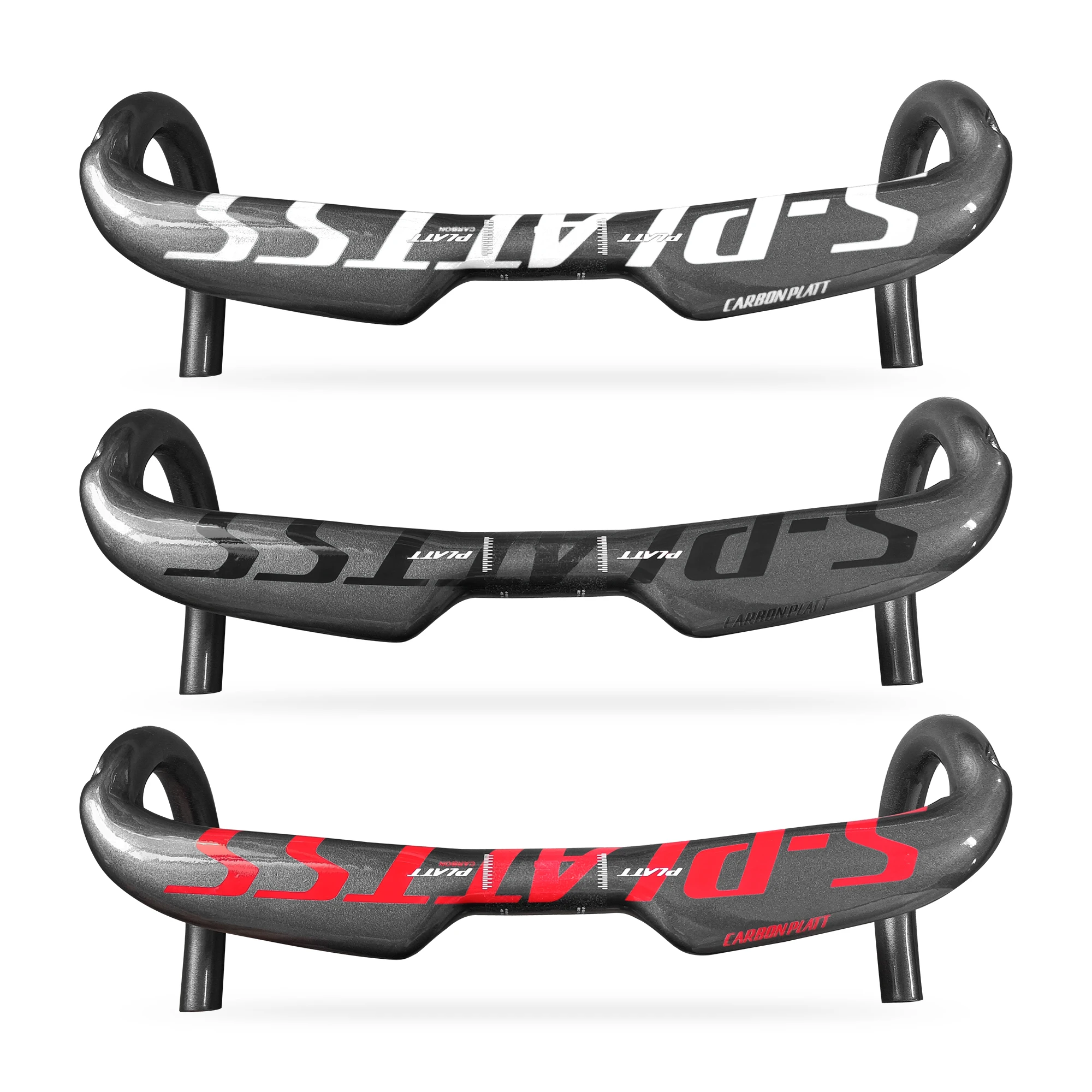 Carbon Fibre Bicycle Handlebars | Road Bike Bent Handlebar 440mm - New ...