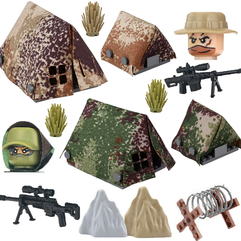 Soldiers-Special-Forces-Figures-Camp-Tent-Building-Blocks-Military-Army ...