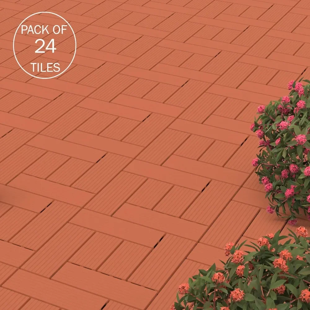24-Pack-Outdoor-Deck-Tiles-Outdoor-Garden-Floor-Terracotta-Garage-Floor ...
