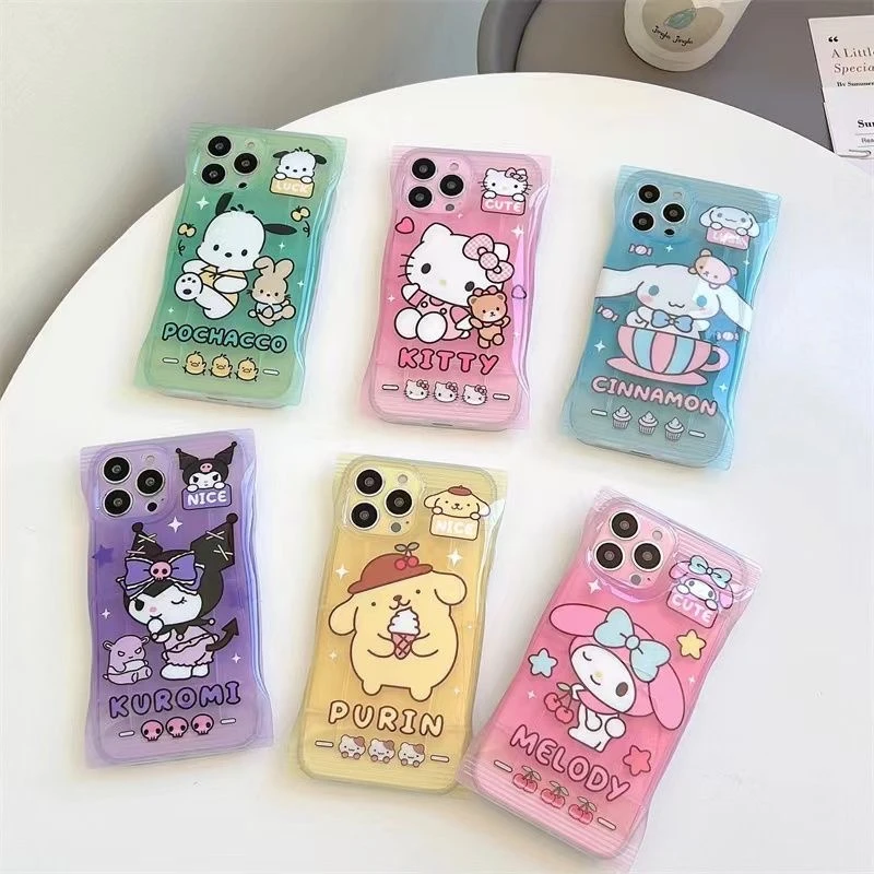 Cute Candy Hello Kitty Sanrio Kuromi Cinnamoroll Phone Cases For iPhone ...