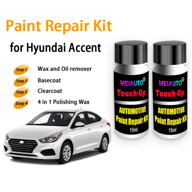 Car Paint Repair Kit for Hyundai Accent Touch-Up Paint Scratch Remover ...
