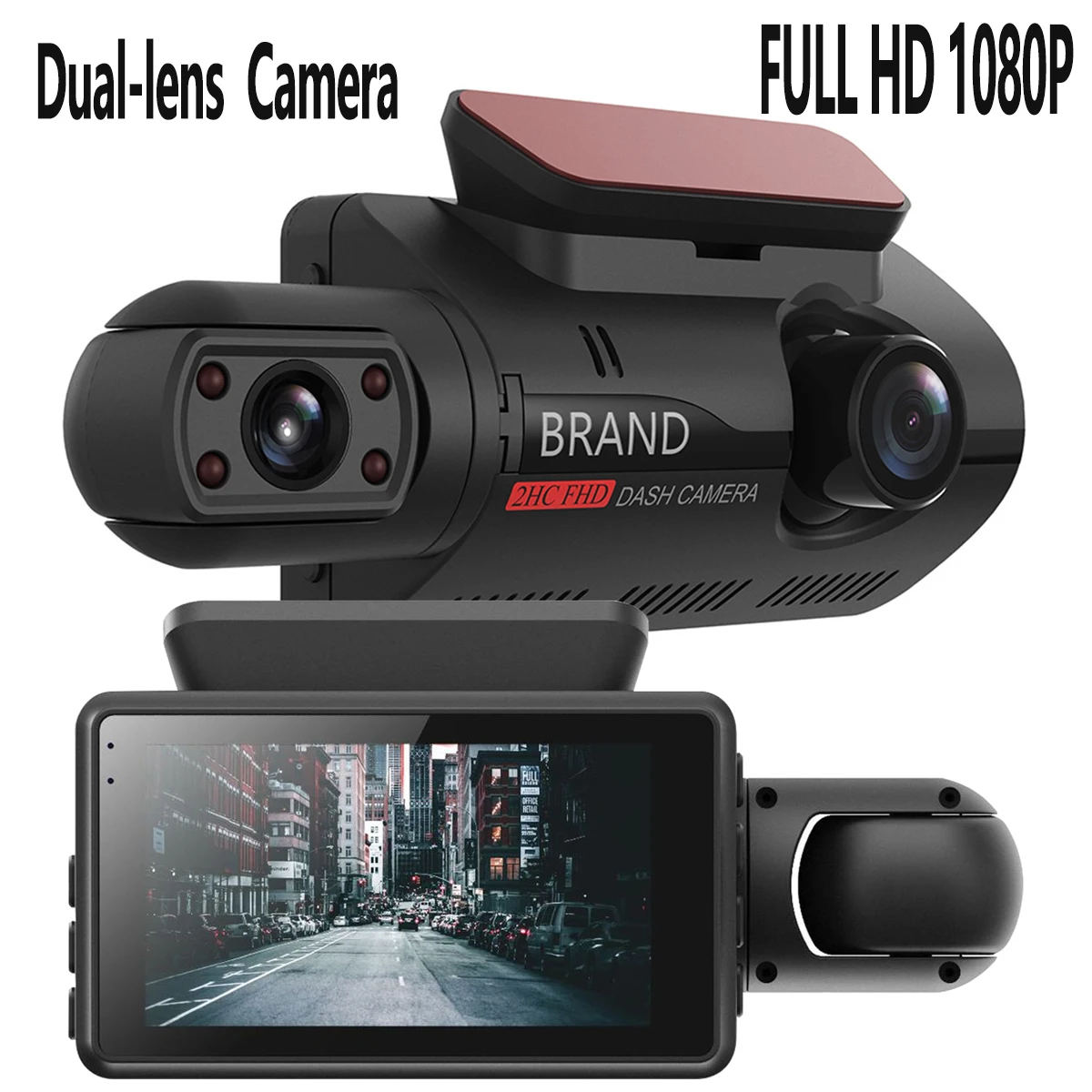 Night-Vision-Dash-Cam-FULL-HD-1080P-Front-Rear-Camera-150mai-DVR-Car ...