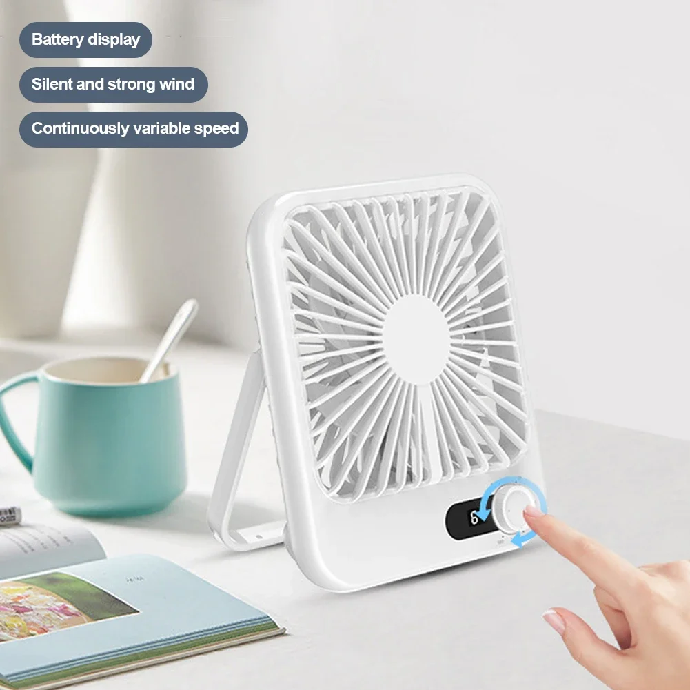 2024-New-Usb-Fan-1500mAh-6-Gears-Ultrathin-Desk-Fan-Portable-Fan-Table ...