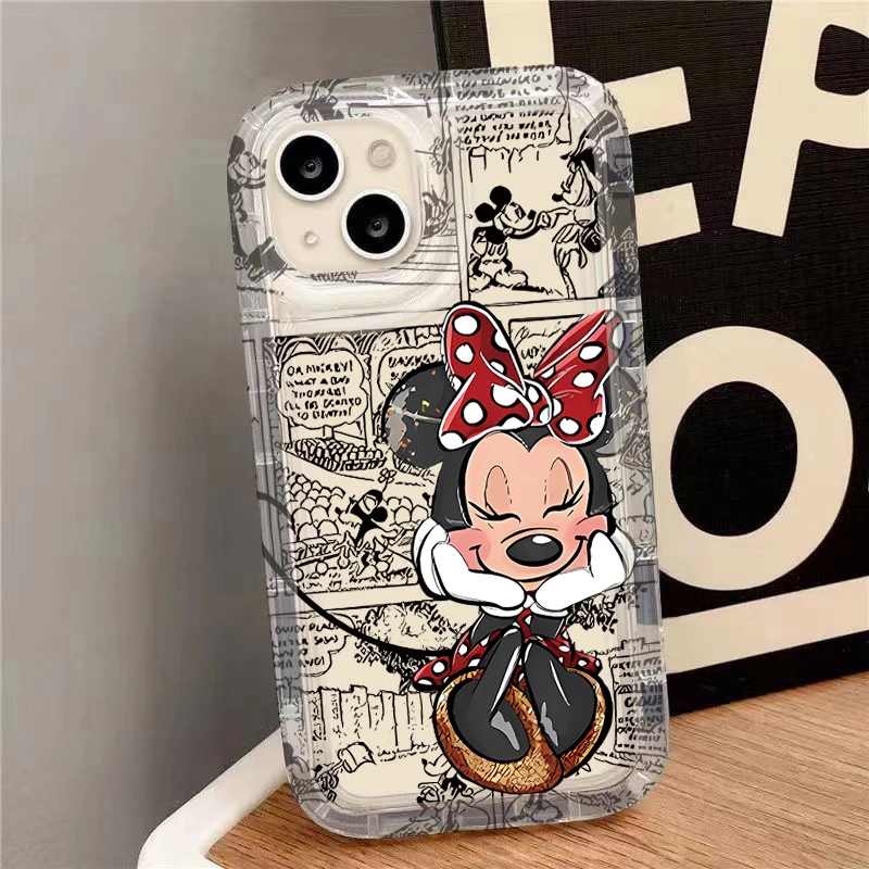 Disney Mickey Minnie Case For iPhone 16 15 14 13 12 11 Pro Max XS X XR ...