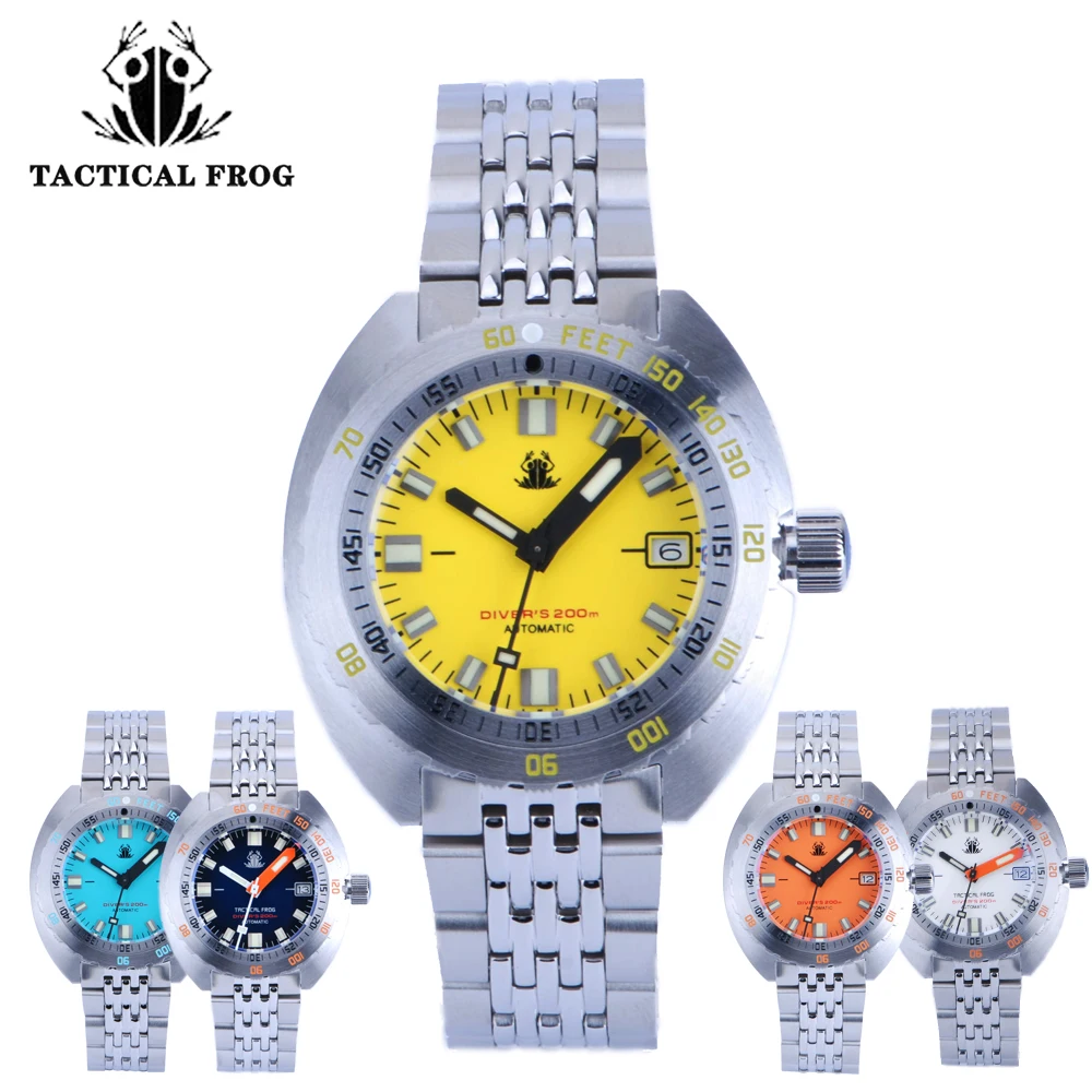 Tactical Frog V3 SUB 300T Watch Men Stainless Steel 20ATM Waterproof ...