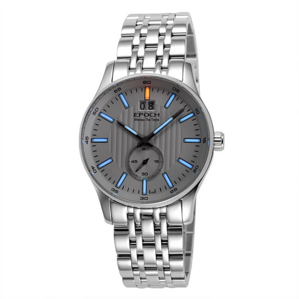 EPOCH Men Luxury Watch 40mm Business Quartz Wristwatch Luminous 100M ...