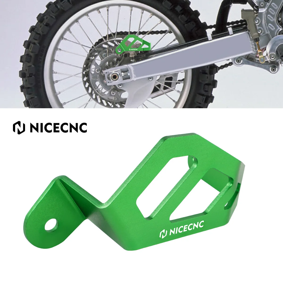 NiceCNC Rear Caliper Guard Cover Protector For Kawasaki KX 125 250 500 ...