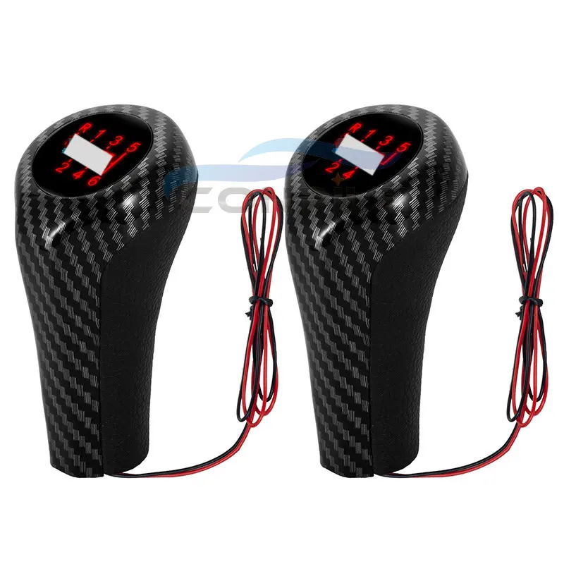 5-6-Speed-Gear-Shift-Knob-LED-Light-Shifter-Lever-Handball-for-BMW-M ...
