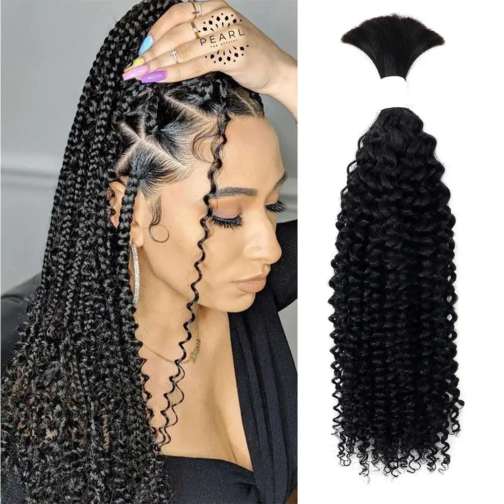 Brazilian-Deep-Wave-Bulk-Extens-o-do-cabelo-humano-sem-trama-Remy ...