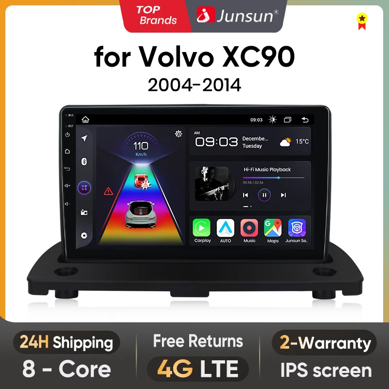 Junsun-V2-PLUS-8-256G-Car-intelligent-systems-For-Volvo-XC90-2004-2014 ...