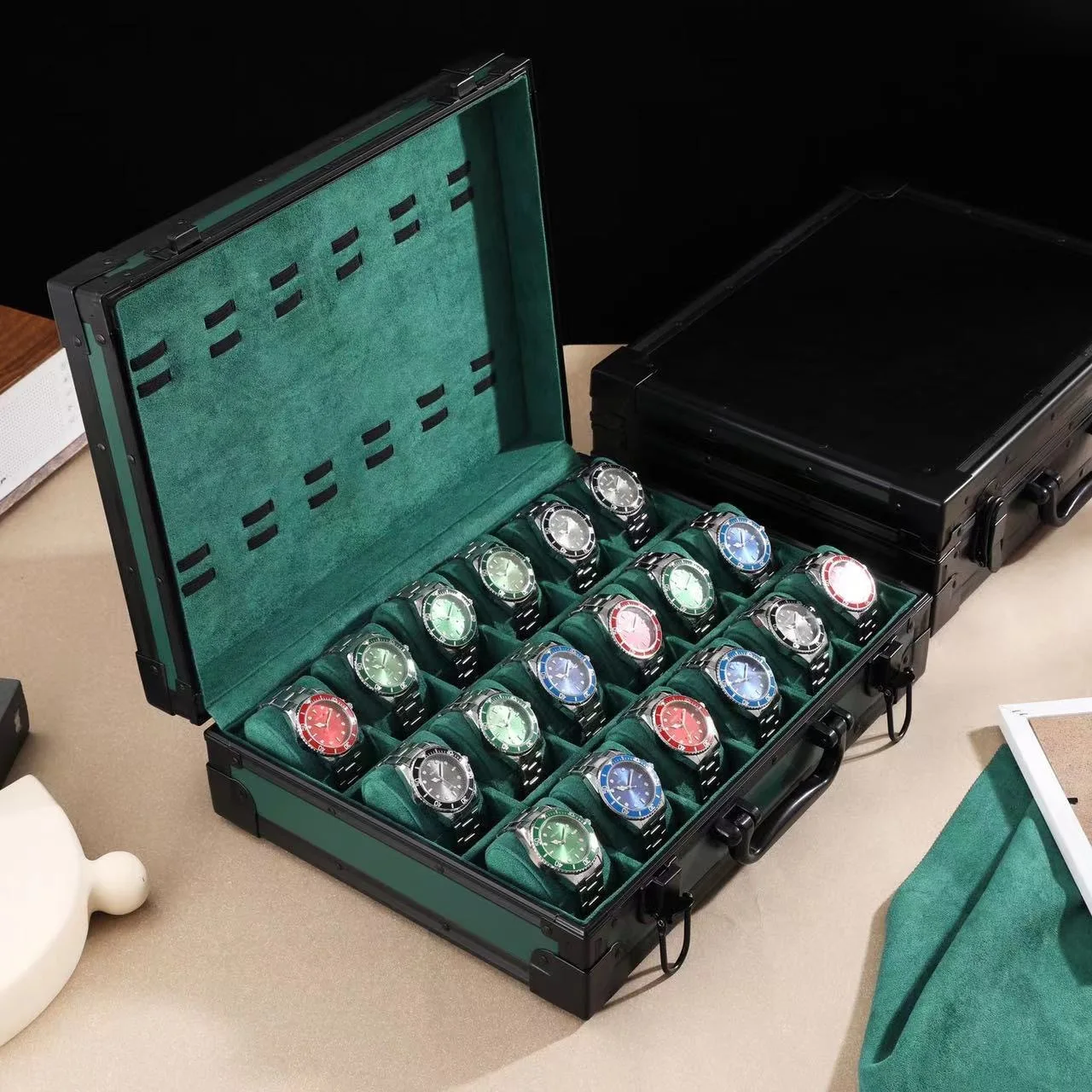 12-18-Slots-High-End-Watch-Box-Organizer-for-Men-Portable-Travel ...