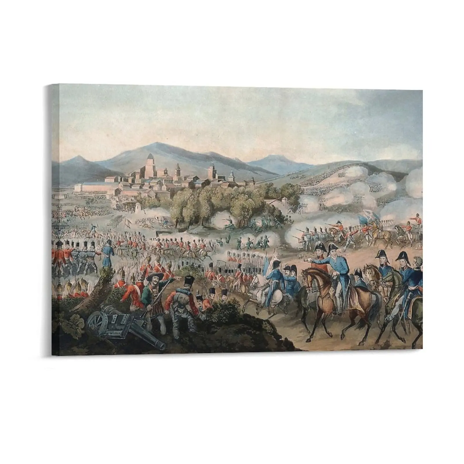 1815 Napoleonic Wars Battle Of Waterloo Closing The Gates At Hougoumont ...