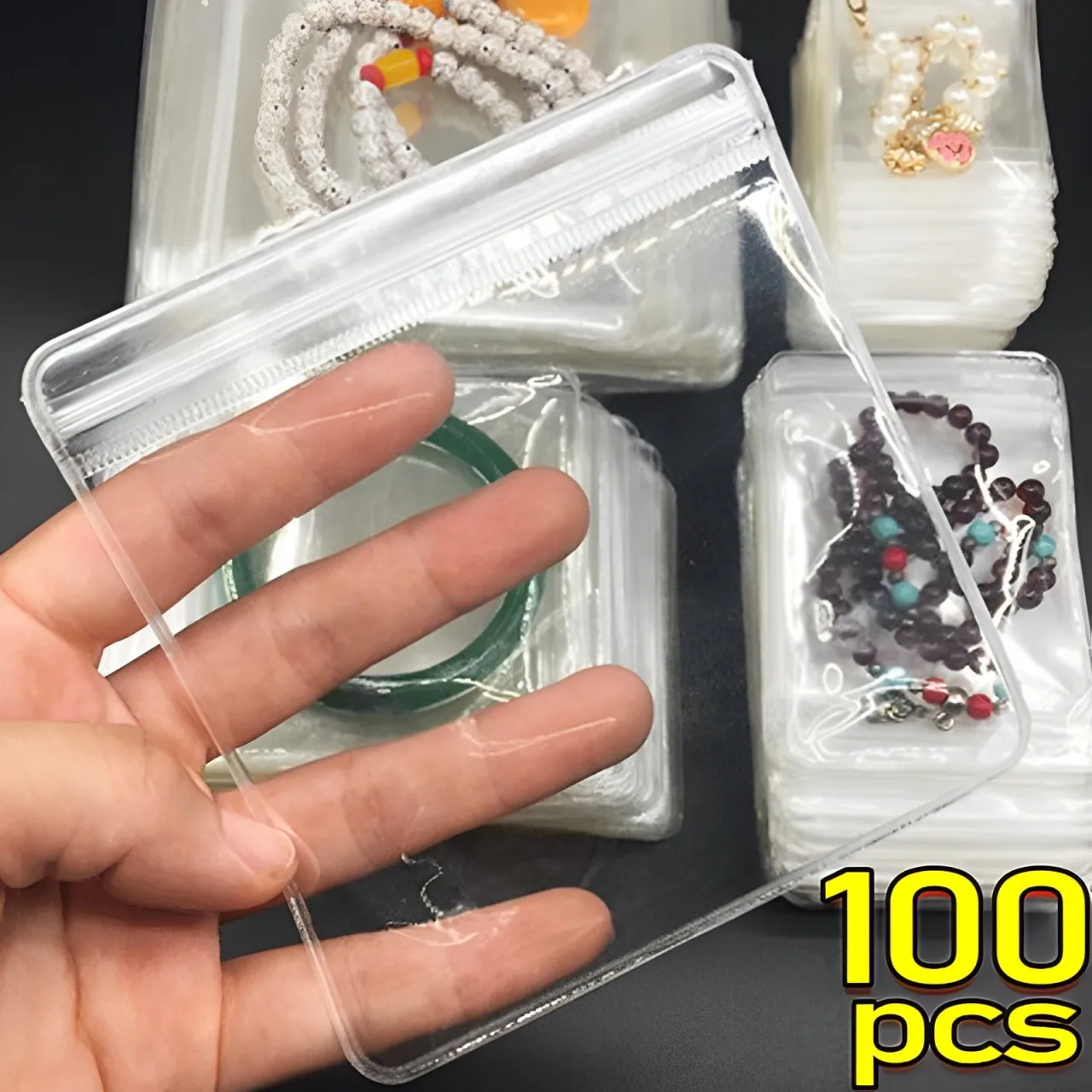 10-100pcs-Thicken-PVC-Jewelry-Package-Bags-Transparent-Anti-Oxidation ...