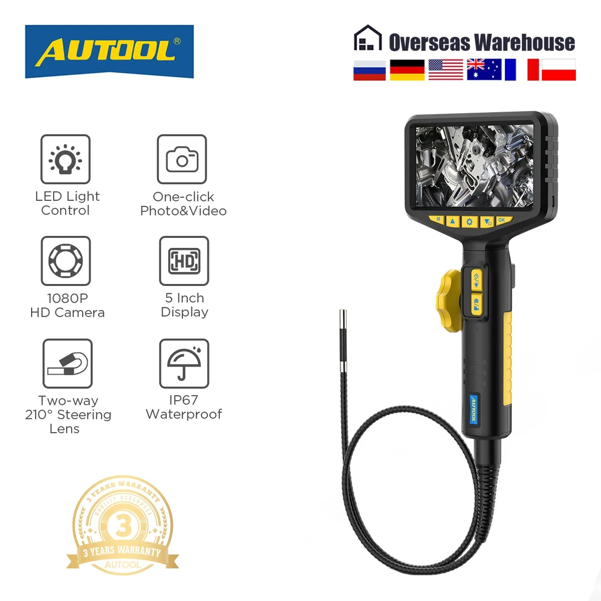 AUTOOL-SVB305-Automotive-Industrial-Endoscope-USB-Video-Endoscope ...
