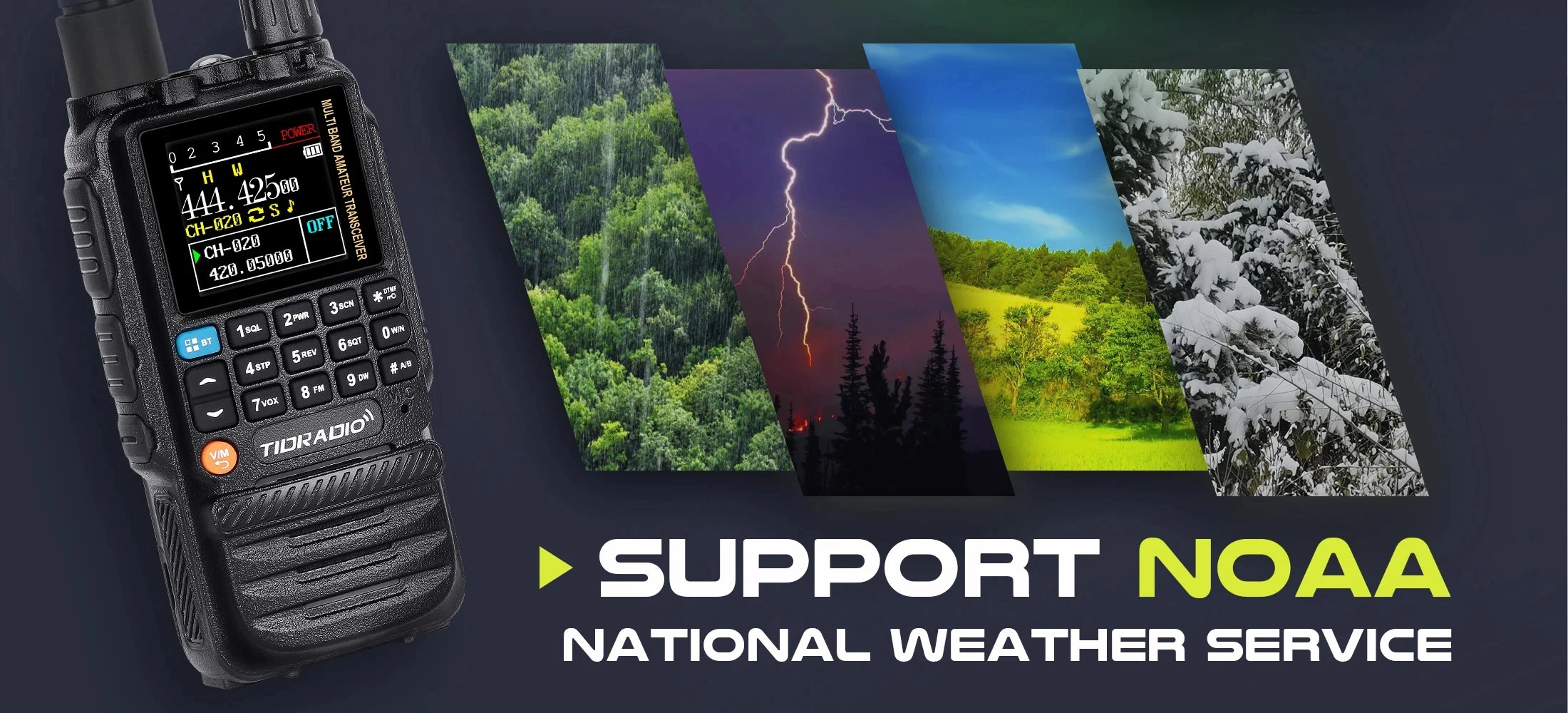 TIDRADIO H3 Radios Walkie Talkie Long Range Phone APP Wireless ...