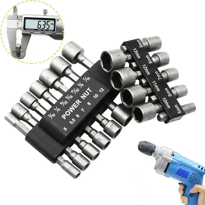 9-14pcs-Screwdriver-Universal-Socket-Heads-Set-of-Sleeve-Nozzles-Nut ...