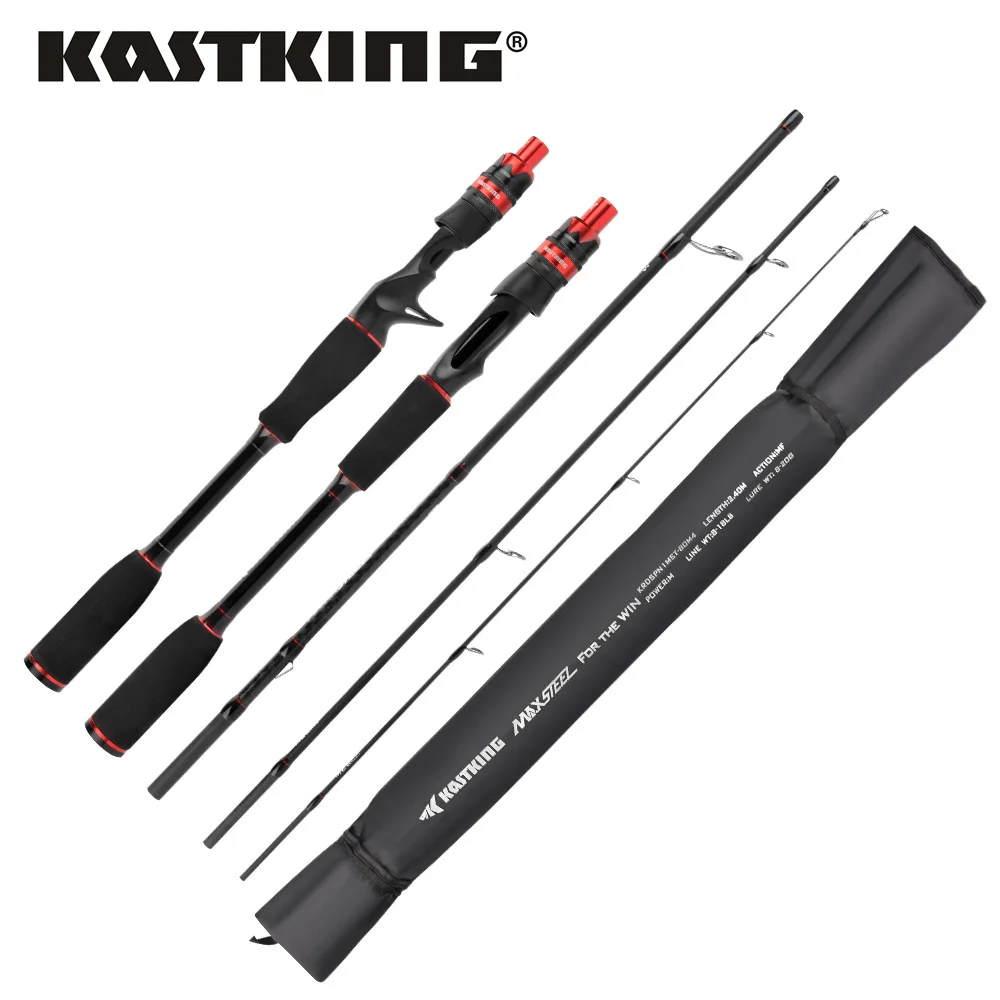 KastKing Traveller Max Steel Spinning Casting Fishing Rod 4 Pcs ...
