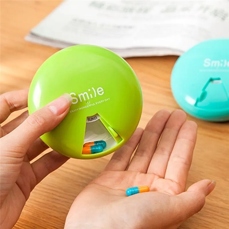 Portable-Pill-Box-Weekly-Rotating-Split-Fruit-Points-Drug-Carry-With ...