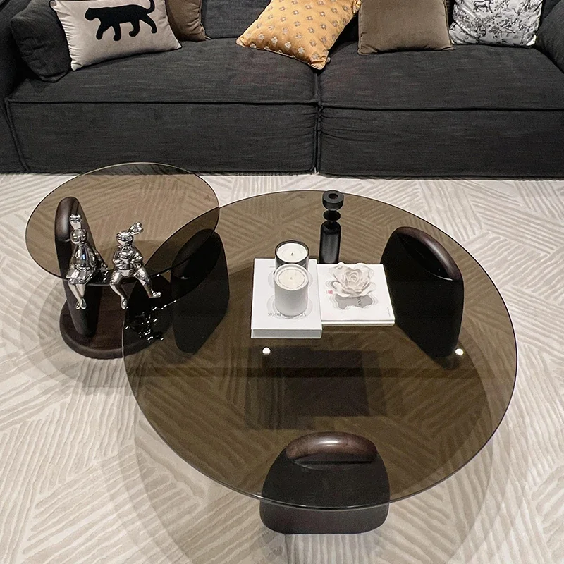 Italian-light-extravagant-round-coffee-table-simple-creative-designer ...