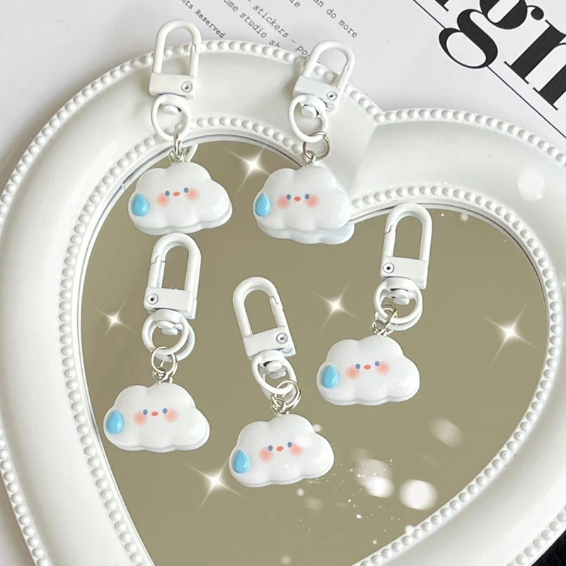 Ins-Style-Cute-Cloud-Flowers-Keychains-For-Car-Keys-Accessories-Kawaii ...