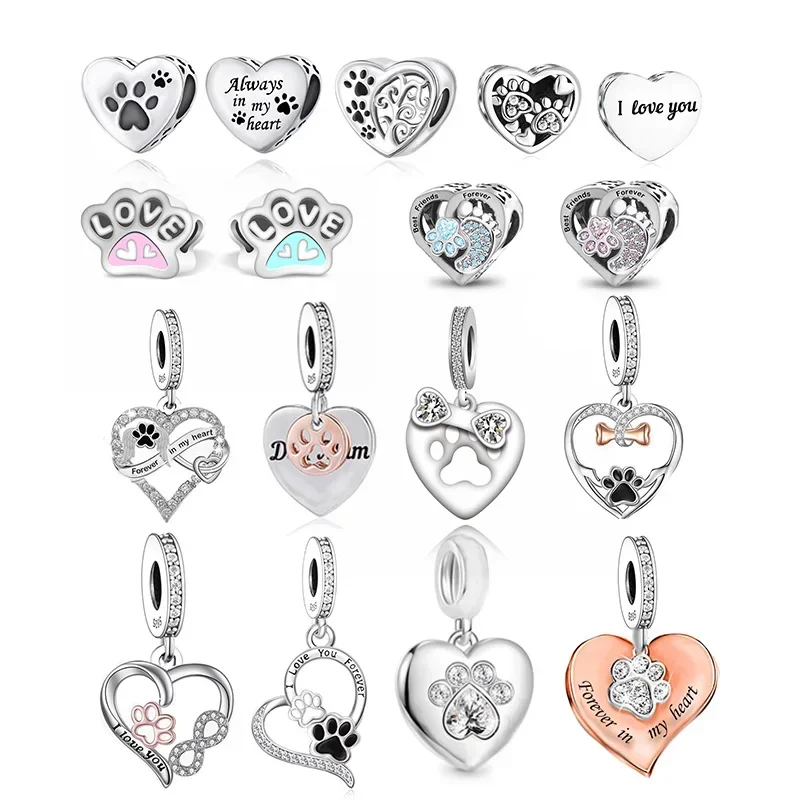 FC-Jewelry-Fit-Original-Pan-Charms-pulsera-de-Plata-de-Ley-925-pata-de ...