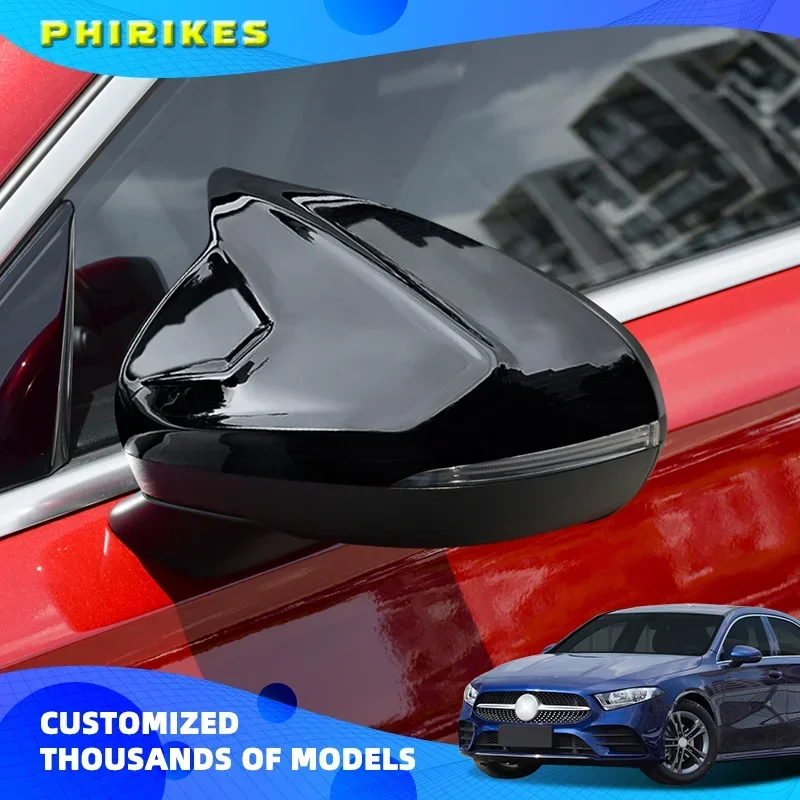 Black-Side-Mirror-Cover-Caps-for-Mercedes-Benz-W177-A-Class-2018-2019 ...