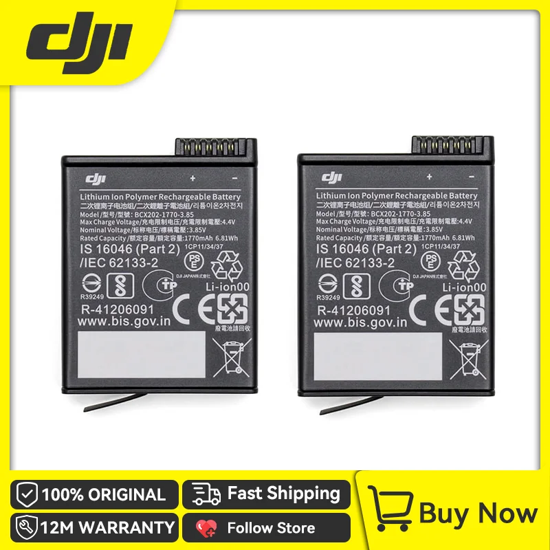 DJI-Osmo-Action-3-Extreme-Battery-160-minutes-150-minutes-in-20-C-4-F ...