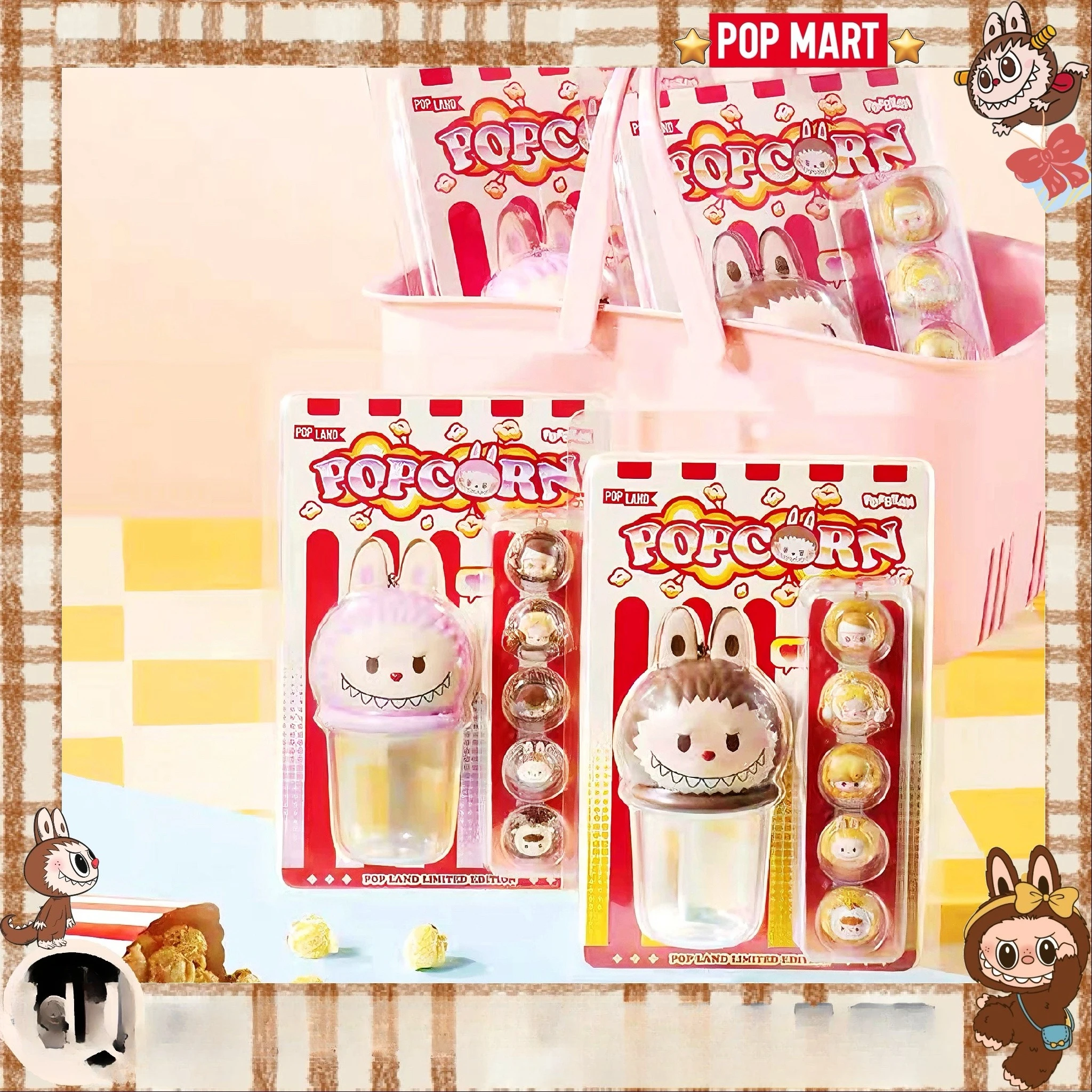 Original POP MART labubu Park Limited Edition popcorn Series mini ...