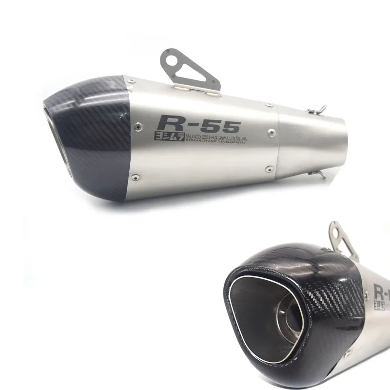 Universal-Motorcycle-Exhaust-Muffler-Yoshimura-R55-Pipe-Moto-Tube ...