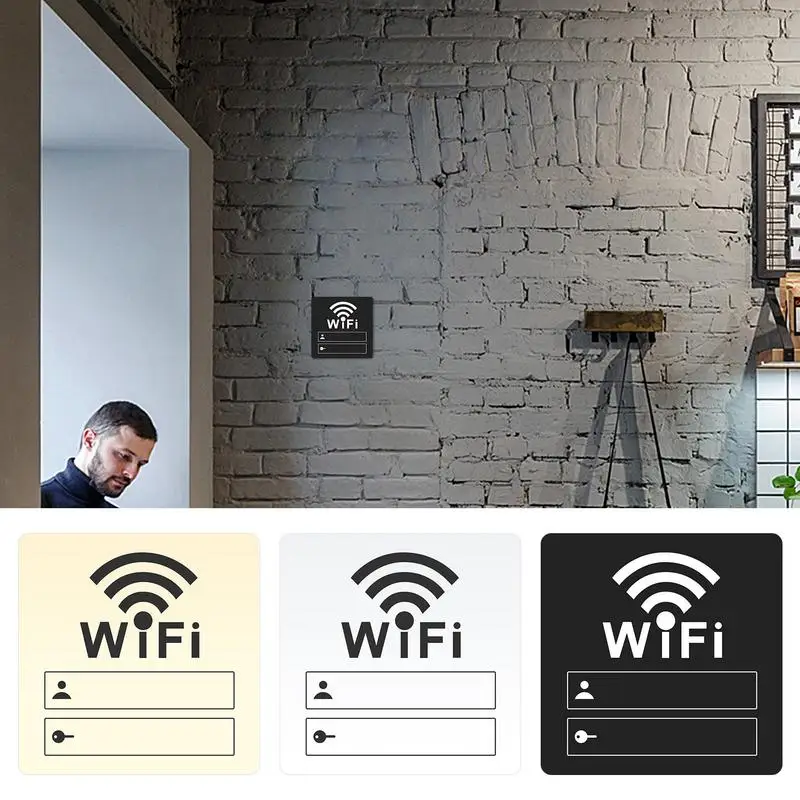 Wifi-Board-Networkchalkboard-Decor-Printable-Guest-Home-Acrylic-Free ...