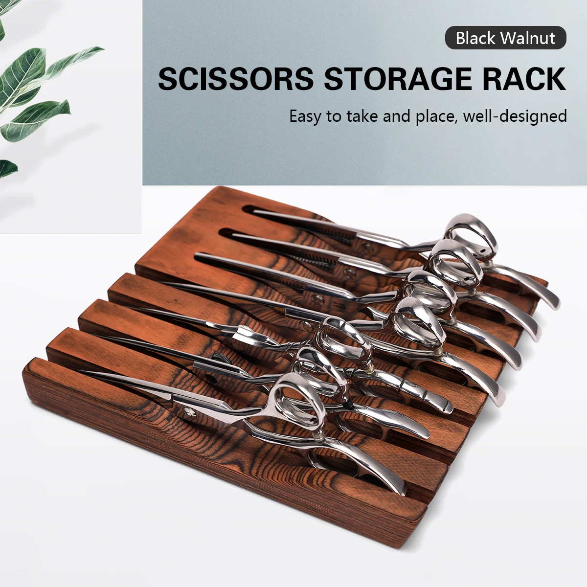 Scissors-Display-Tray-Rack-Wooden-7-Card-Slots-Comb-Desktop-Box ...