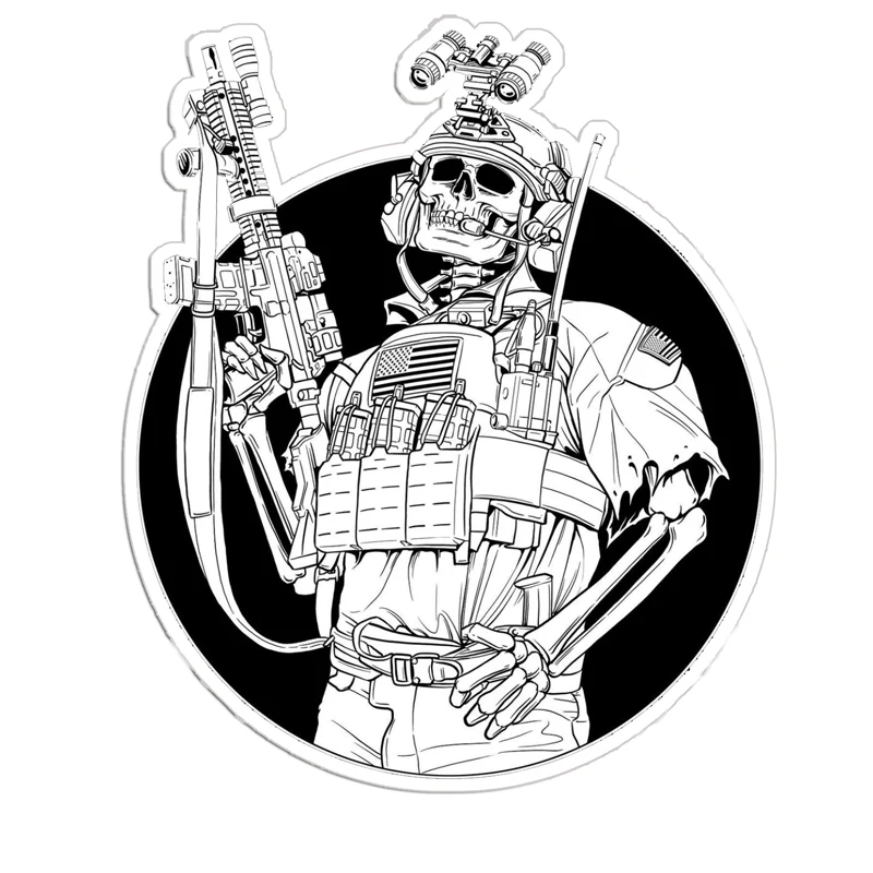 10pcs-8CM-Wholesal-Vinyl-Decals-Stickers-Tactical-Accessories-Decal ...