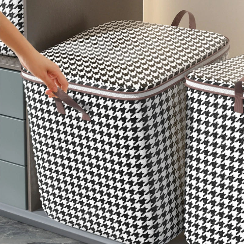 Quilt-Storage-Box-Dustproof-Organizers-Non-woven-Wardrobe-Space-Saving ...