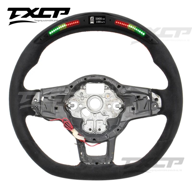 Customized Carbon Fiber Led Race Digital Display Steering Wheel For ...